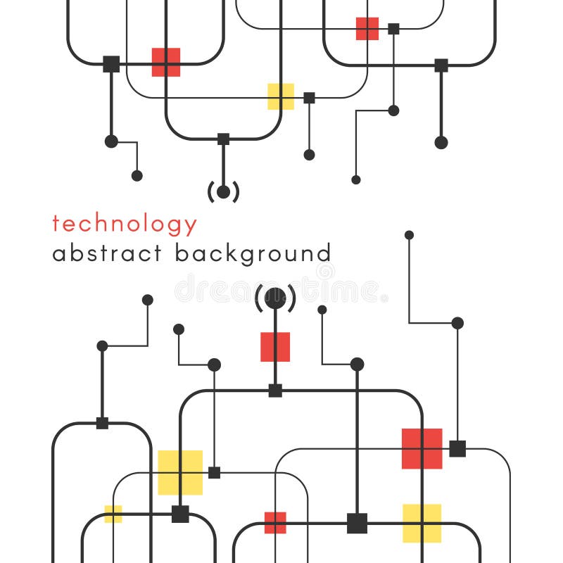 Connection Structure Technology Background Stock Vector - Illustration ...