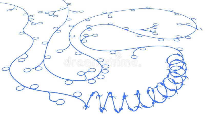 Isolated Barbed Wire Circles Stock Illustrations – 20 Isolated Barbed ...