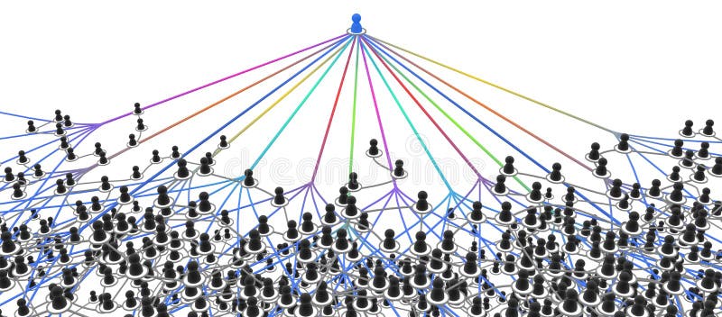 Connection System, Strings One Stock Illustration - Illustration of ...