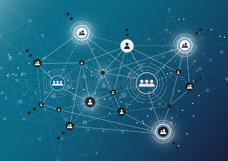 Connection Technologies for Business. Mixed Media Stock Vector ...