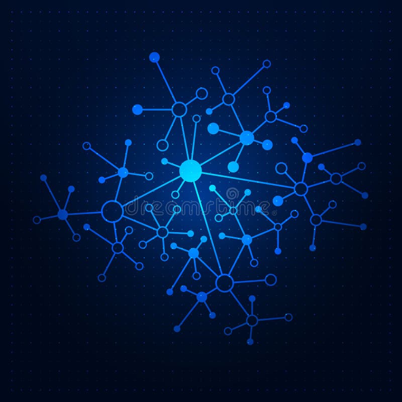 Connection. Technology Abstract Background. Stock Vector - Illustration ...