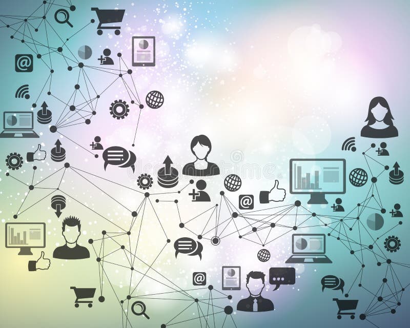 Technology Internet Connection Stock Vector - Illustration of gradient ...