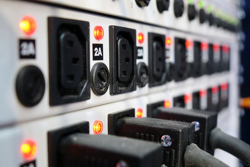 The Connection To the Mixing Console. Stock Photo - Image of cable ...