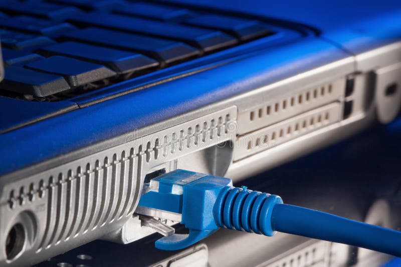 Connection To Wired Connector Rj45 Computer Network Stock Photo - Image ...