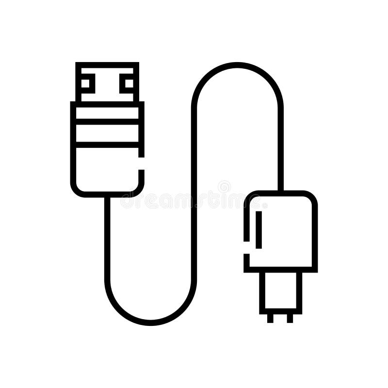 Connection Tool Line Icon, Concept Sign, Outline Vector Illustration ...
