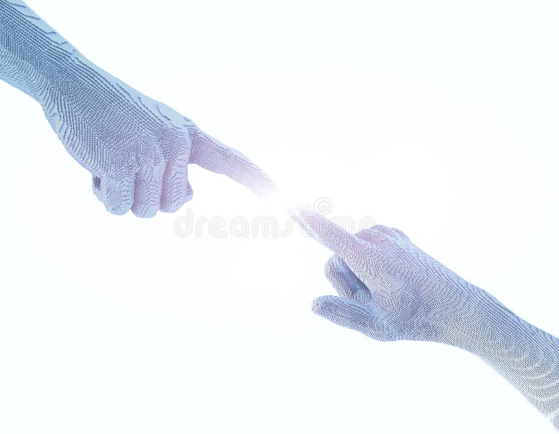 Human Intelligence Technology and Network Connection, Data Transmission ...