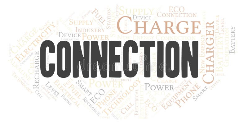 Connection Typography Logo Symbol Design Illustration Stock Vector ...