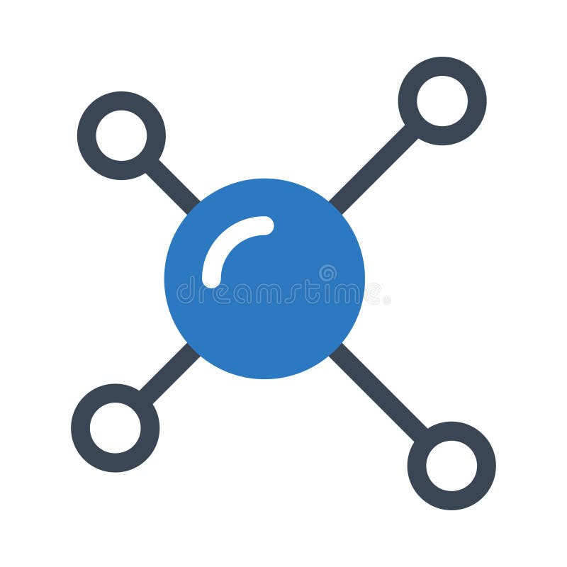 Connection Vector Glyph Color Icon Stock Illustration - Illustration of ...