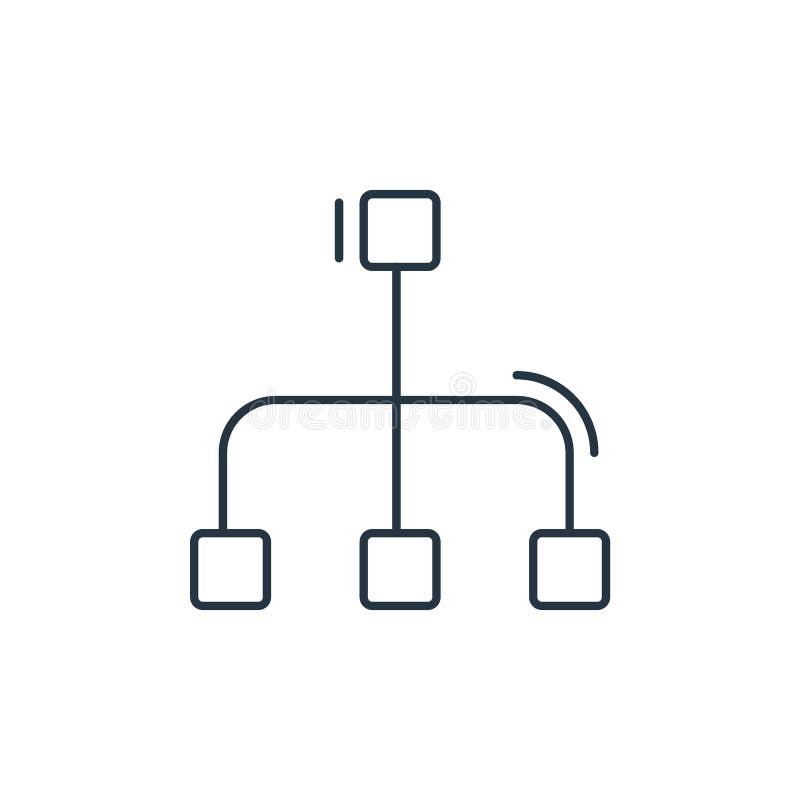 Connection Vector Icon Isolated on White Background. Outline, Thin Line ...