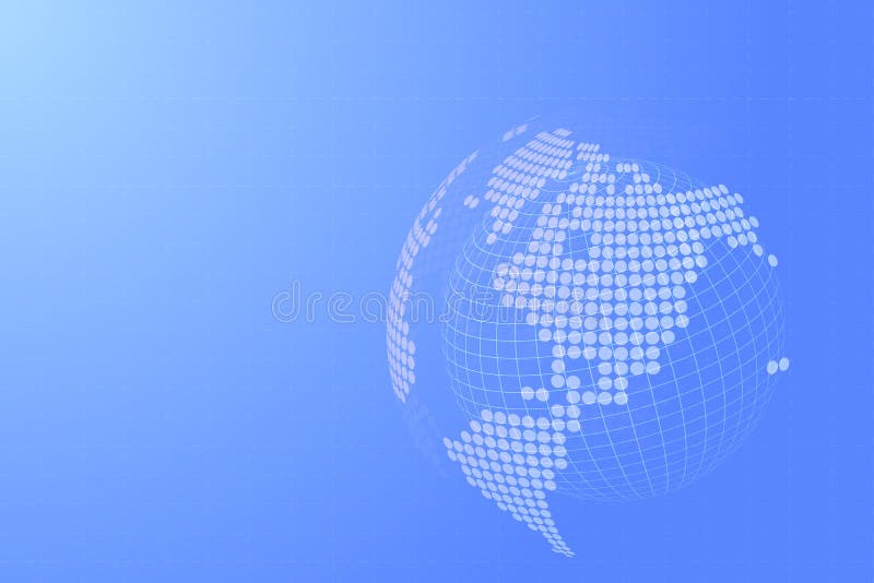 Connection of World Concept. Transition Data and Future Concept Stock ...