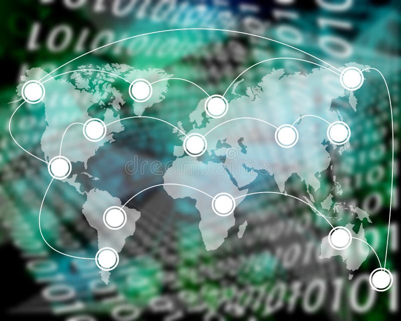 Connection of the world stock illustration. Illustration of connection ...