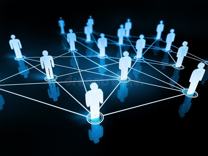 Connected people stock illustration. Illustration of symbol - 13906824