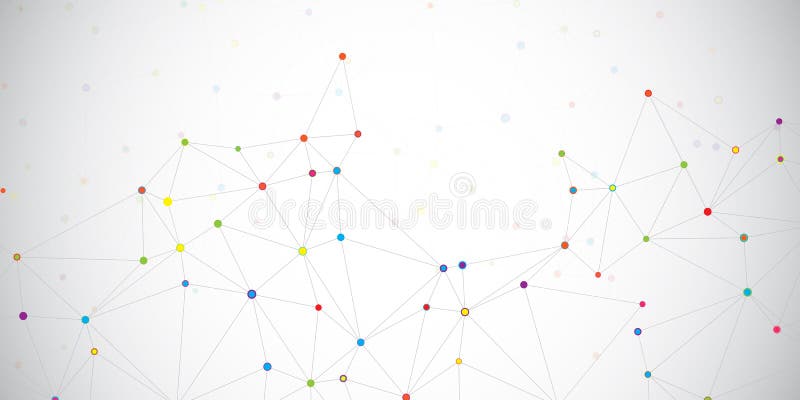 Connections Banner with Low Poly Design Stock Vector - Illustration of ...