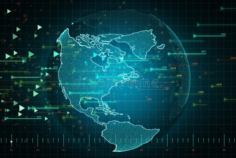 Connections and Big Data Concept Stock Illustration - Illustration of ...