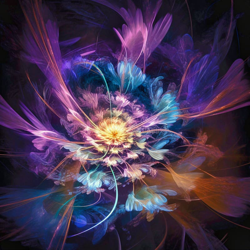 Connections of Ethereal Spirit Manifested in Real, Generative AI Stock ...