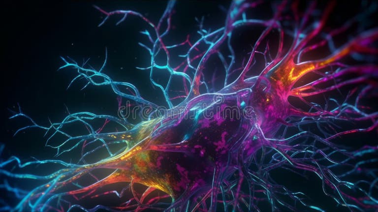 Connections Explosion: Brain Neural Network in 3D. Journey in 3D ...