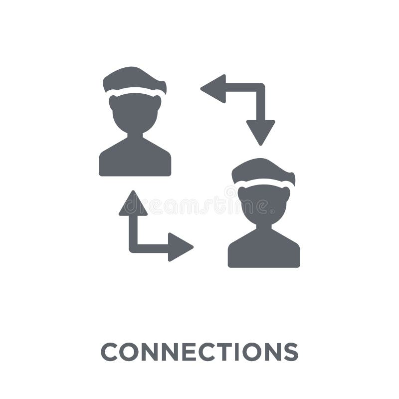 Connections Icon from Collection. Stock Vector - Illustration of symbol ...