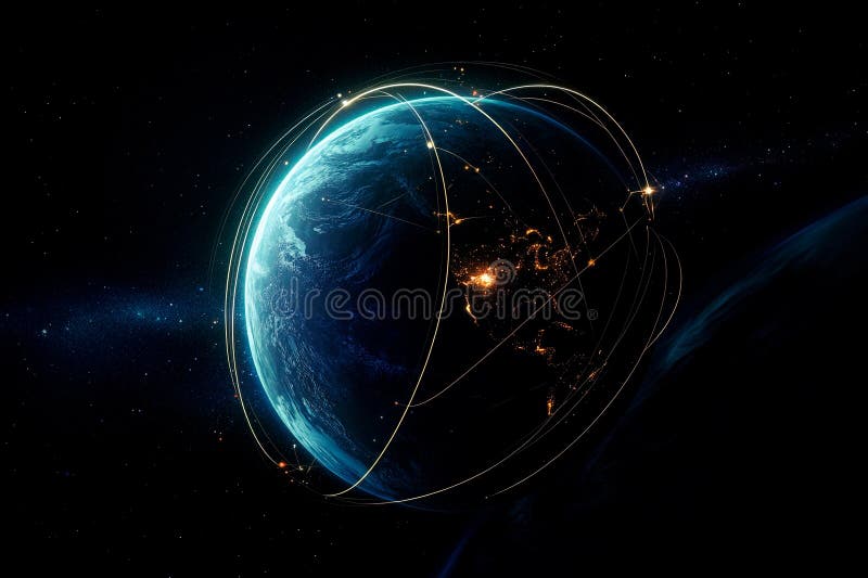 Connections of Light Dance Around Earth in the Cosmic Expanse of Space ...