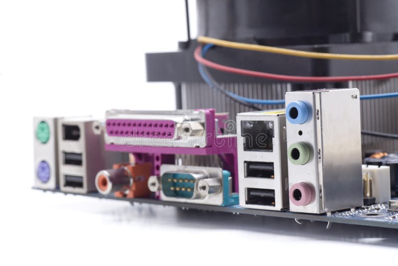 Connections motherboard stock image. Image of hardware - 30928663