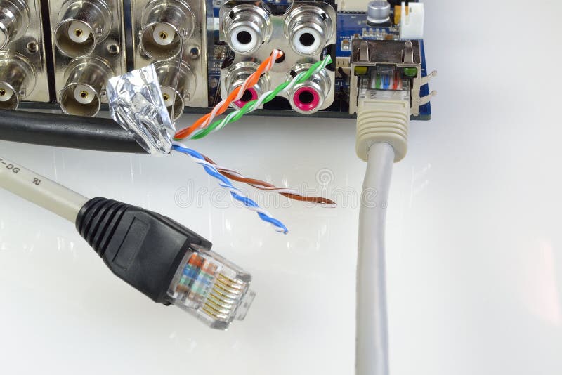 Connections for network stock image. Image of parts, components - 30870637