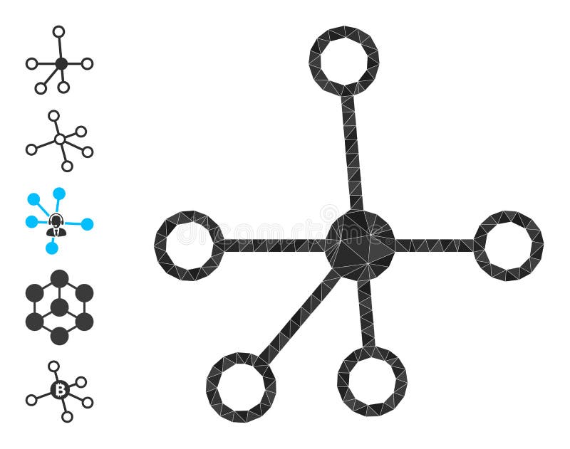 Connections Triangle Icon and Other Icons Stock Vector - Illustration ...