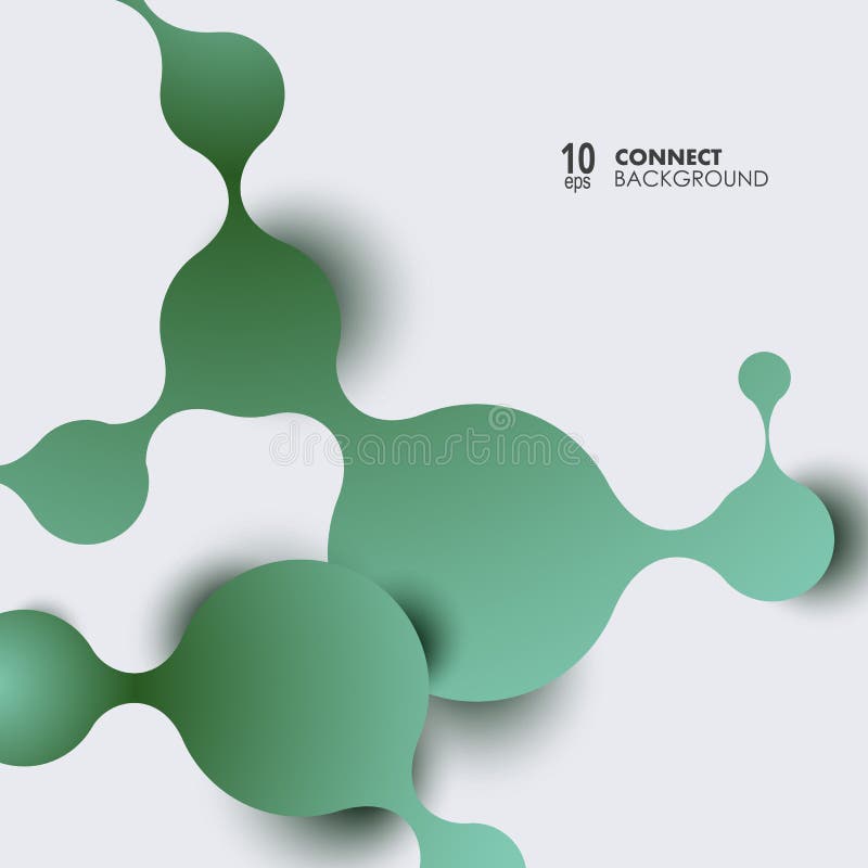 Connections Vector Atoms and Molecules Stock Illustration ...