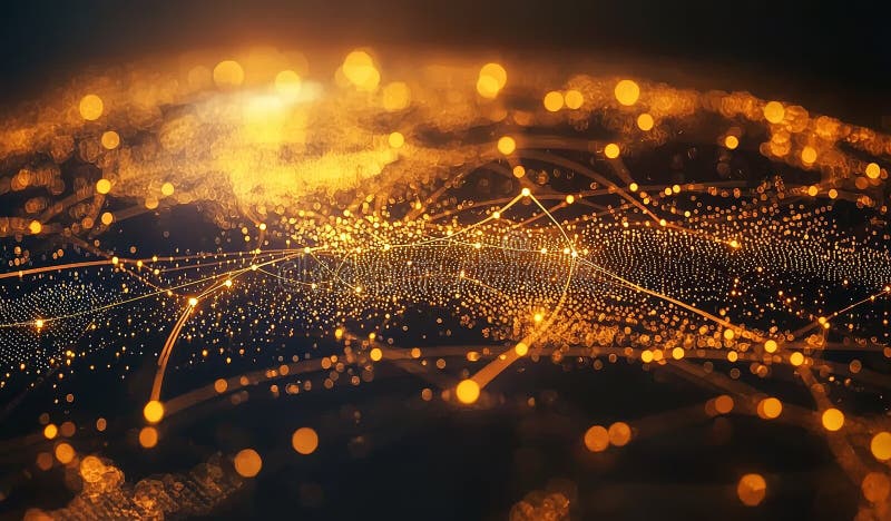 Connectivity Background/Connection Lines Around Earth Globe, Futuristic ...