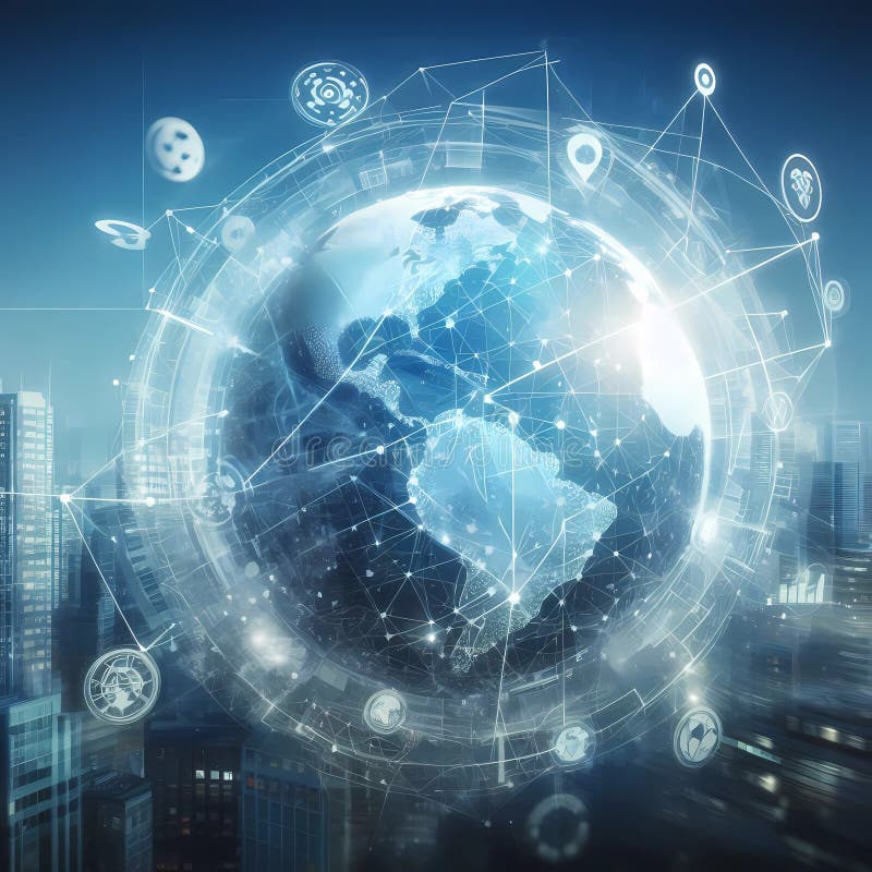 A Connectivity Concept Image Stock Illustration - Illustration of ...