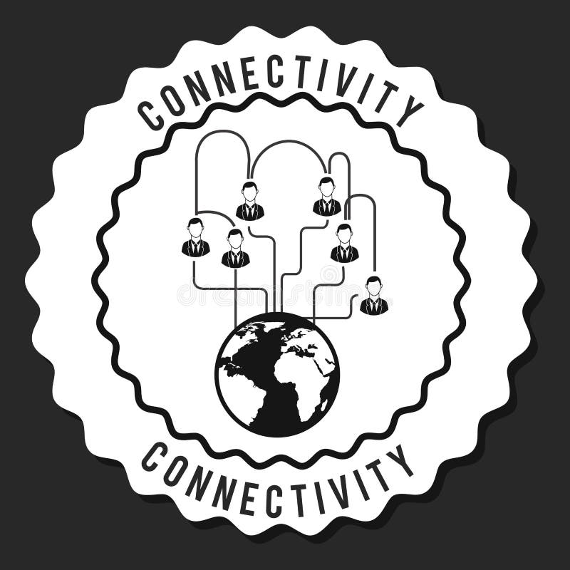 Connectivity design stock vector. Illustration of networking - 44929904