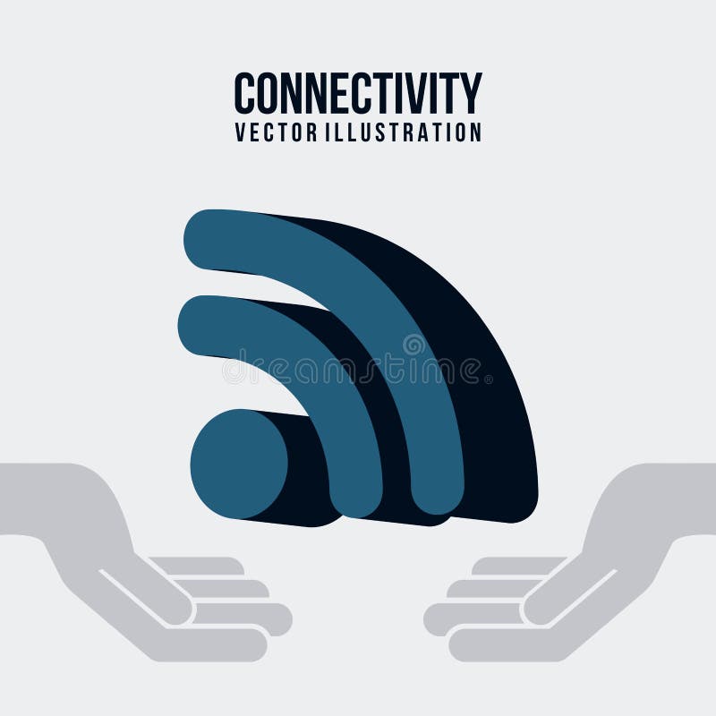 Connectivity design stock vector. Illustration of person - 44929917