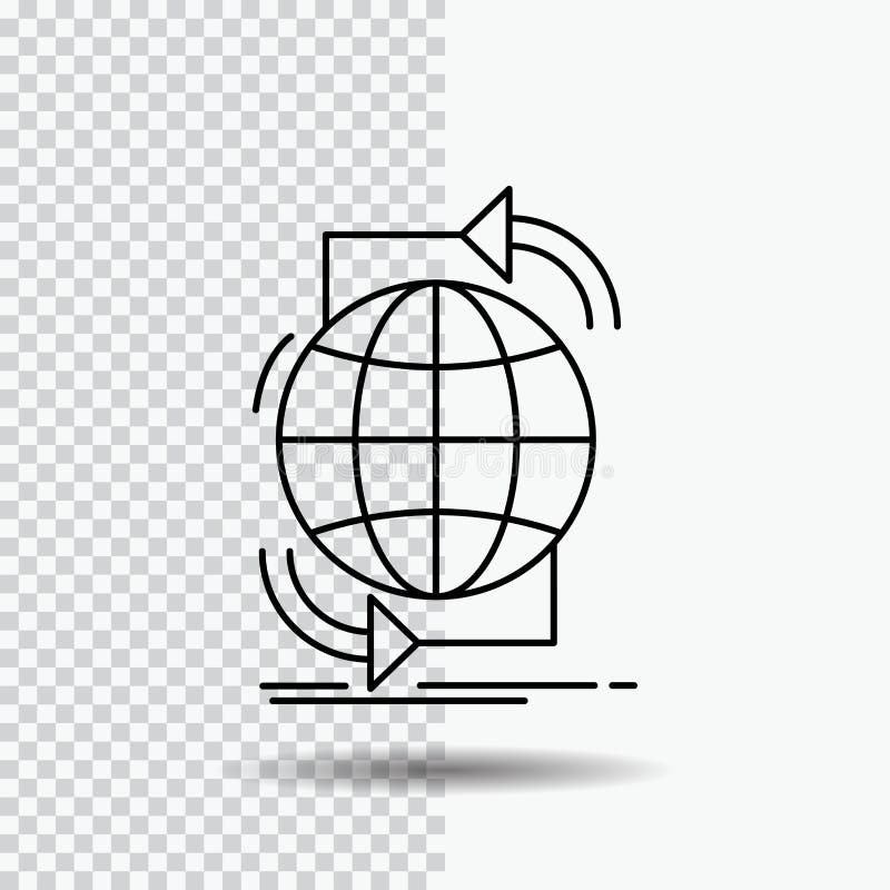Connectivity, Global, Internet, Network, Web Line Icon on Transparent ...