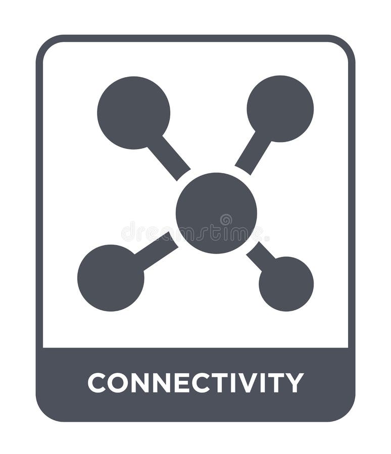 Connectivity Icon in Trendy Design Style. Connectivity Icon Isolated on ...