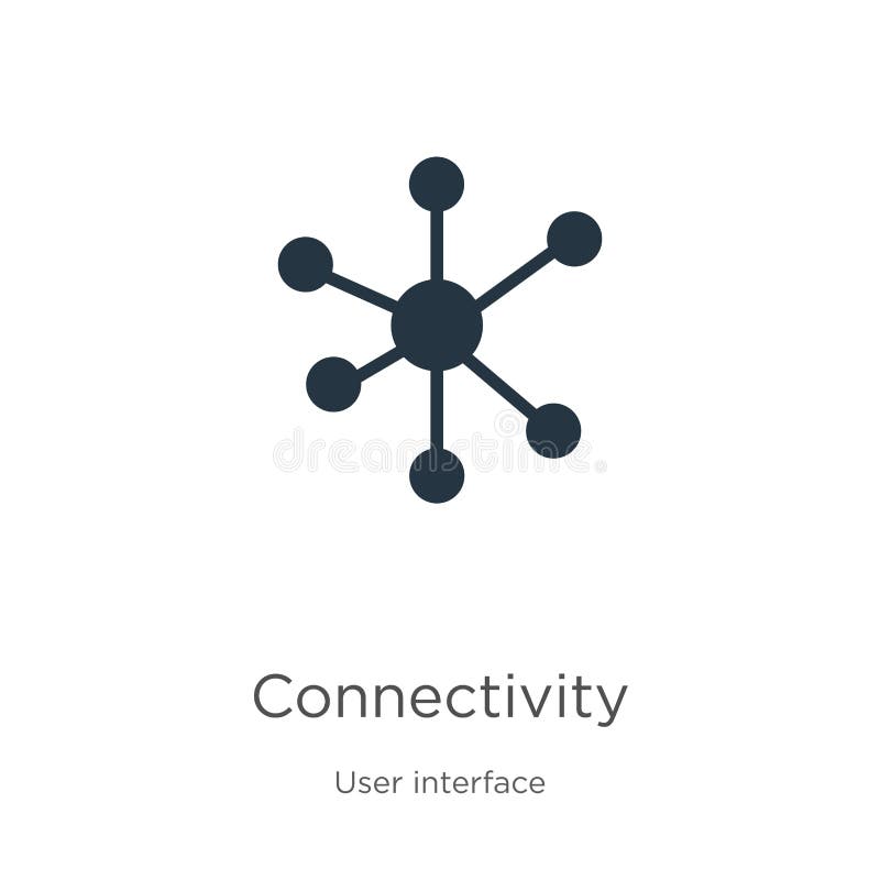 Connectivity Icon Vector. Trendy Flat Connectivity Icon from User ...