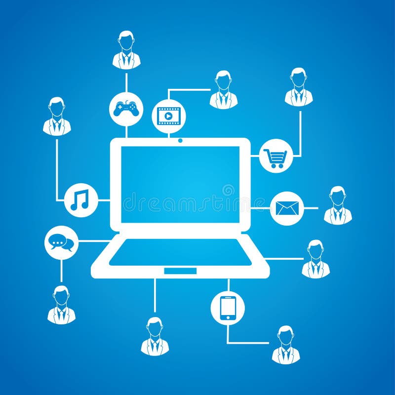 Connectivity Icons Azure Series Stock Vector - Illustration of ...