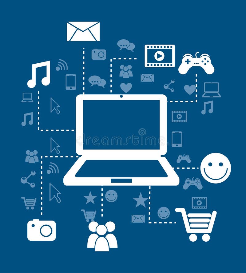 Connectivity Icons Azure Series Stock Vector - Illustration of ...