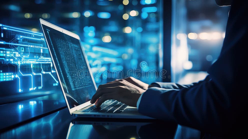 Connectivity Net Technology Background Stock Illustration ...