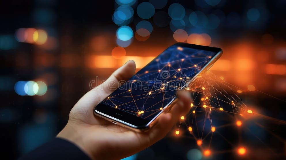 Connectivity Net Technology Background Stock Illustration ...