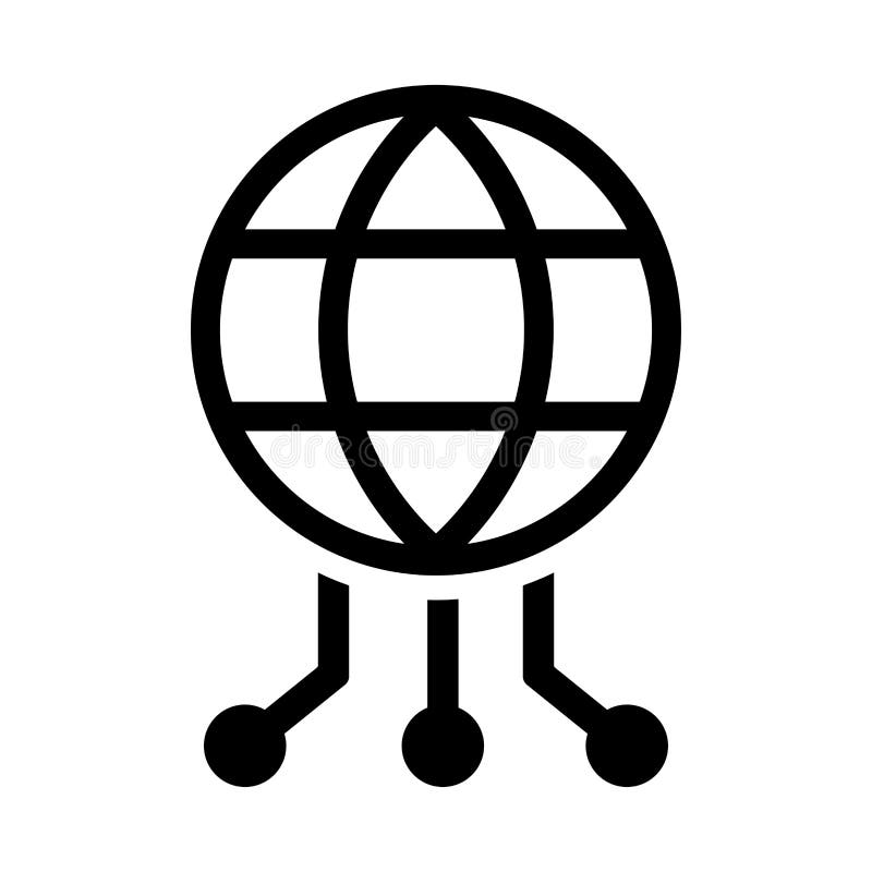 Connectivity, Network, Internet Icon. Black Vector Graphics Stock ...