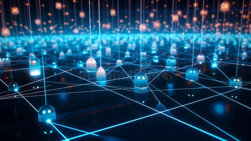 Connectivity and Network Nodes with Lines and Dots in a Digital Space ...