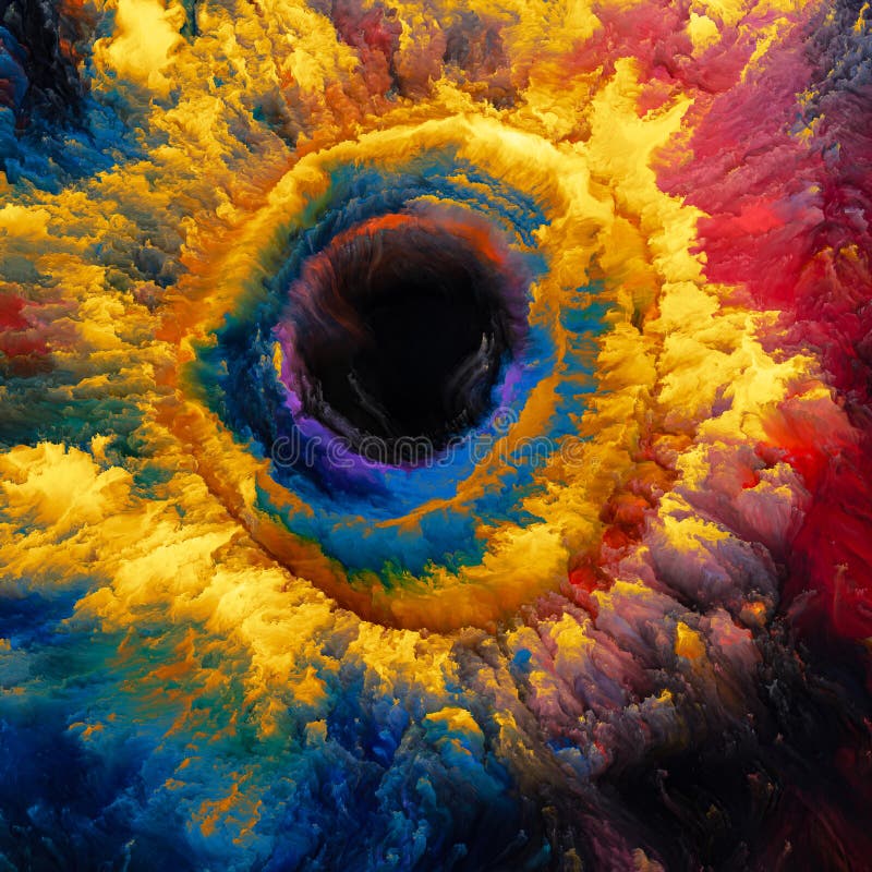 Connectivity of Vibrant Textures Stock Illustration - Illustration of ...