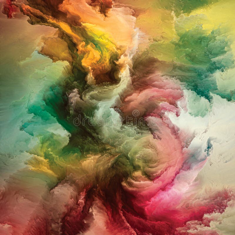 Connectivity of Vibrant Textures Stock Illustration - Illustration of ...