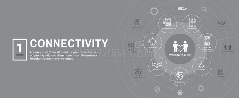 Connectivity Web Header Banner with Togetherness, Connectnedness ...