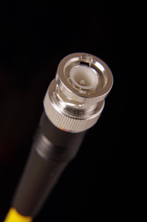 BNC connector of RF cable stock image. Image of jack - 109079673