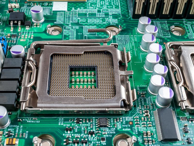 Computer CPU Socket Repair stock photo. Image of pins - 27794080