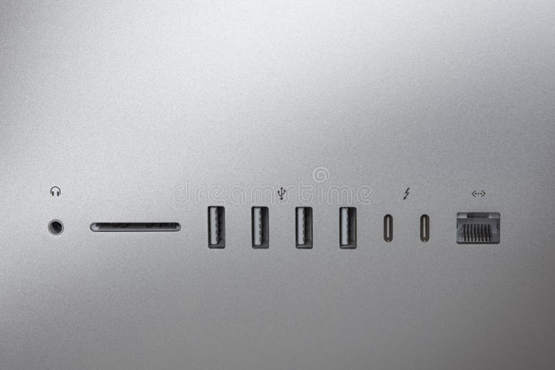 Audio ports stock photo. Image of isolated, mainboard - 14218752