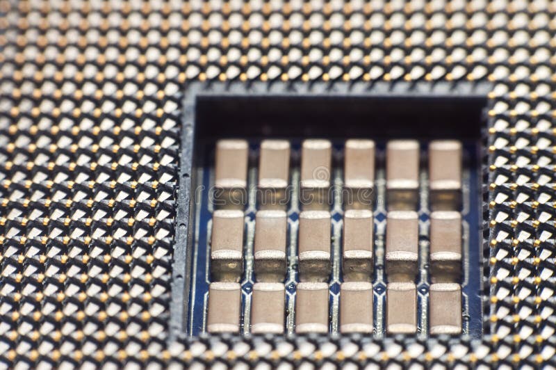 Connector for the Processor Stock Photo - Image of system, electricity ...