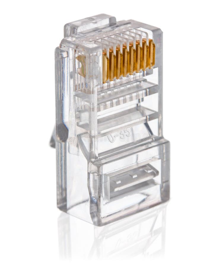 RJ-45 Connectors stock image. Image of tool, clipping - 3241105