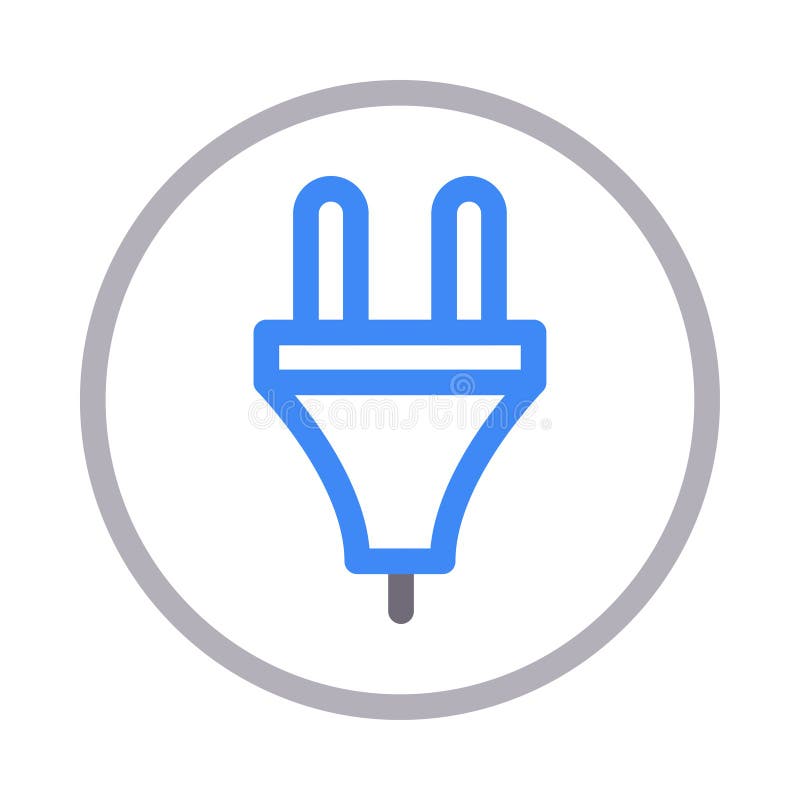 Connector Vector Color Line Icon Stock Illustration - Illustration of ...