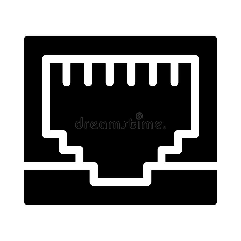 Connector Vector Glyph Flat Icon Stock Vector - Illustration of flat ...