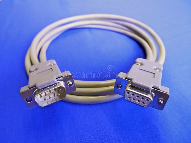 Connectors and Cable for Electrical Interface. Stock Photo - Image of ...